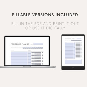 Printable Pomodoro Planner Download Pomodoro Method A4 Printable ...