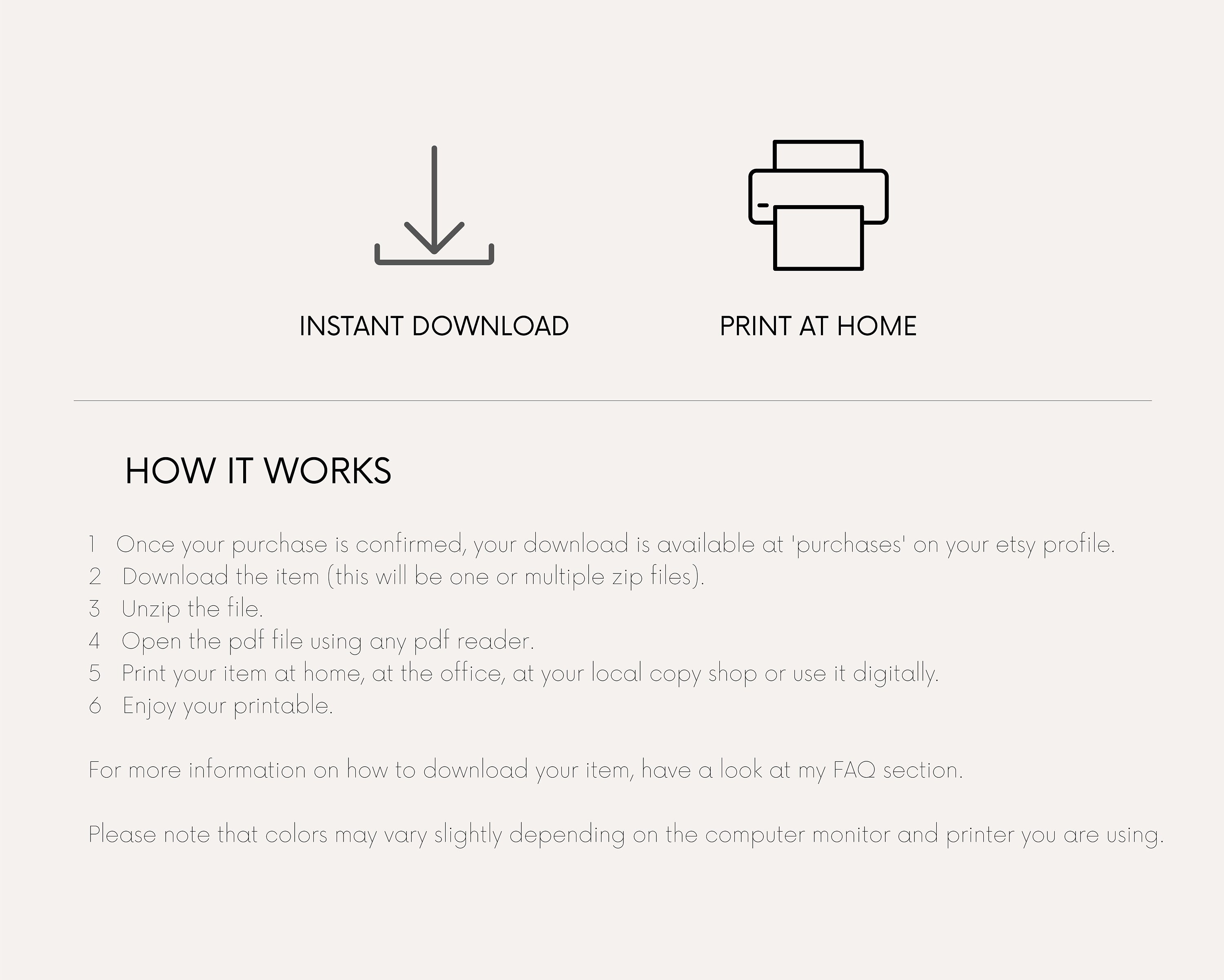 Printable Planner Tabs Instant Download Digital Tabs Download Binder ...