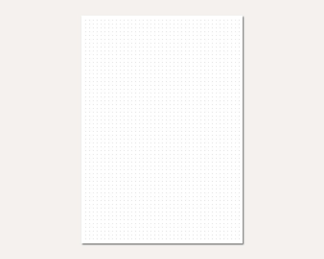 A4 Dot Grid Printable PNG Planner Insert Dot Grid Printables Dotted ...