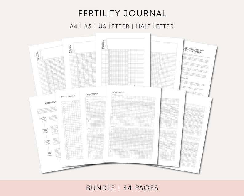 Printable Period Tracker Bundle Download Period Journal Digital ...
