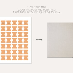 Printable Monthly Tabs for Planner Download Planner Tabs Printable ...