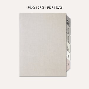 Planner Tabs Neutral Printable Journal Tabs Download Neutral Colors Tab ...