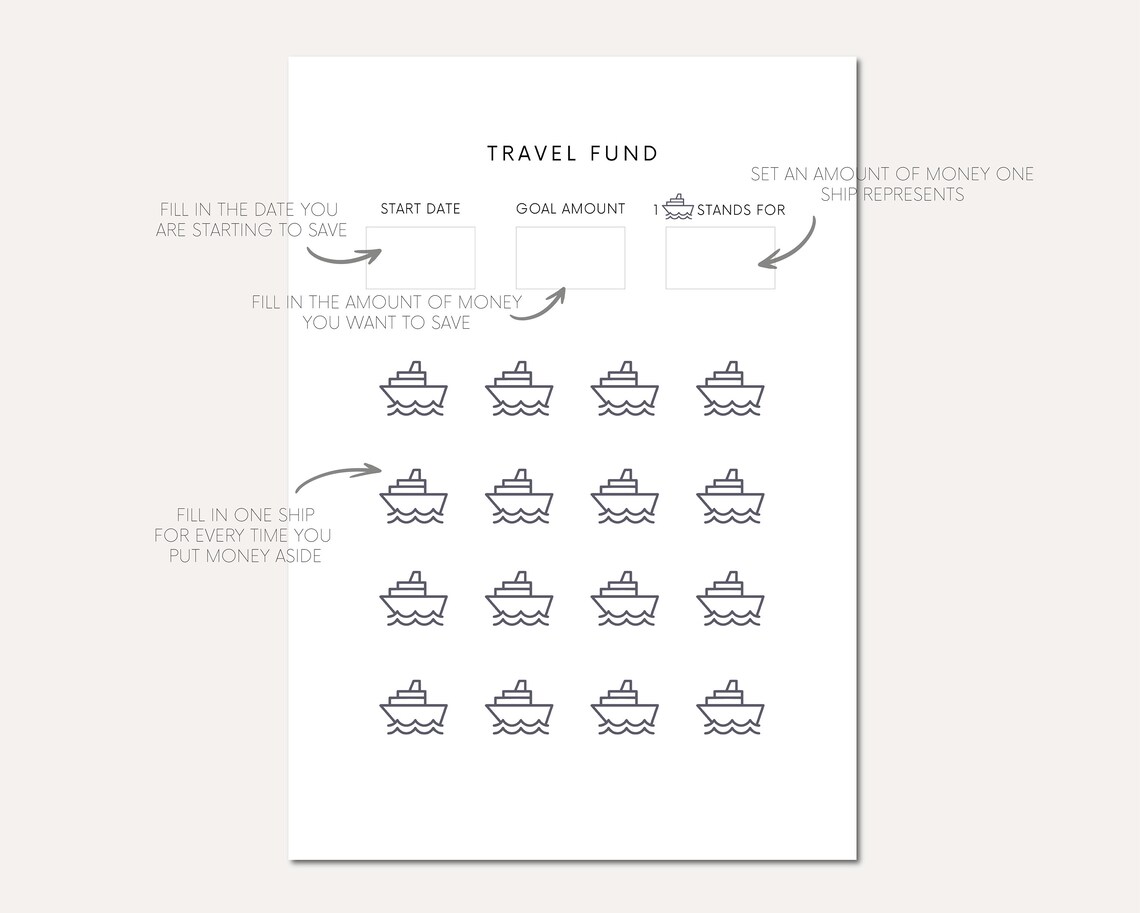Printable Savings Tracker Bundle Download Saving Funds Bundle for ...