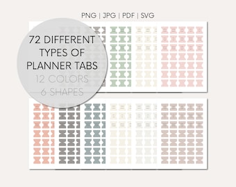 Printable Planner Tabs Instant Download Digital Tabs Download Binder ...