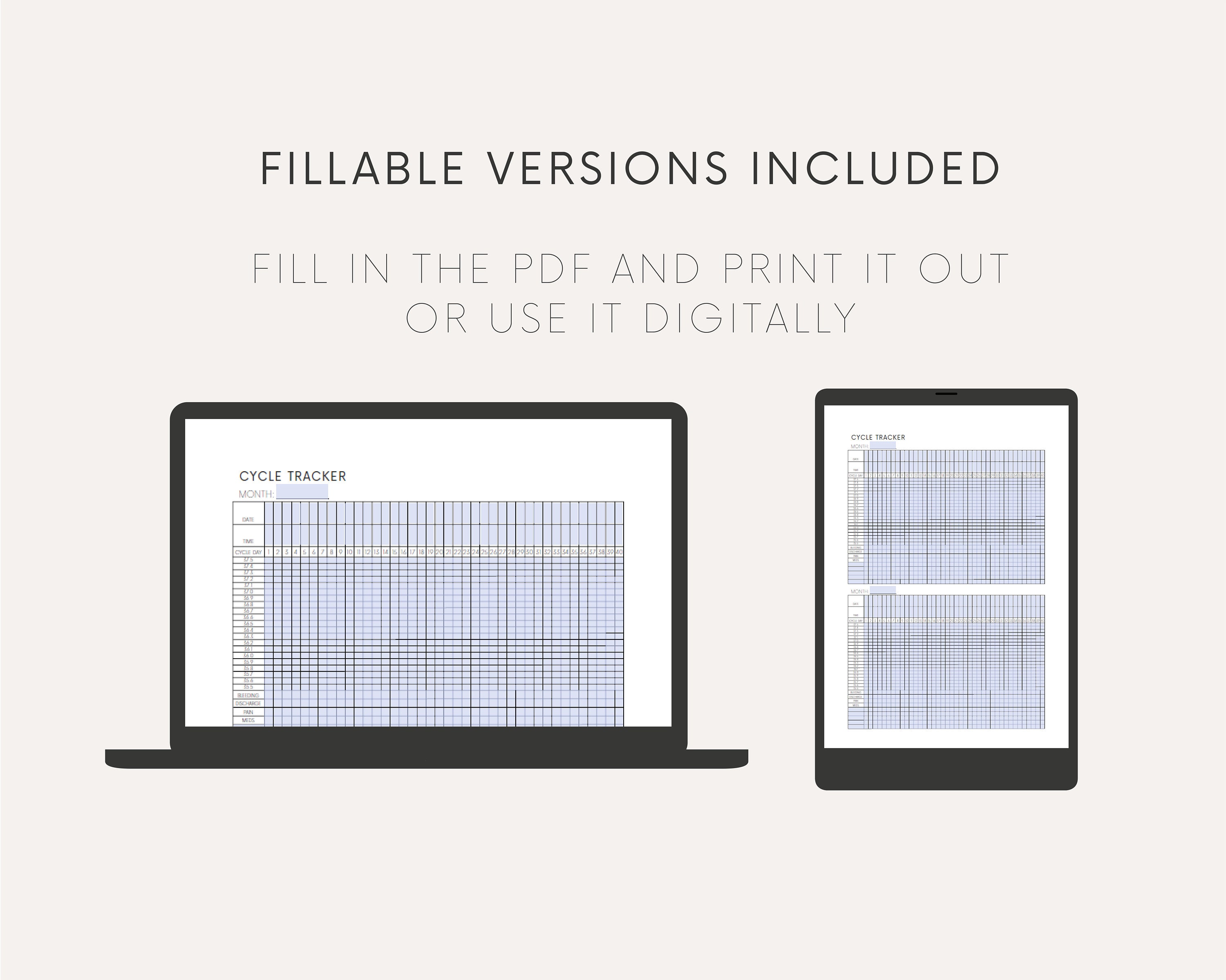 Period Tracker Printable Period Planner Download Period Tracker Page ...