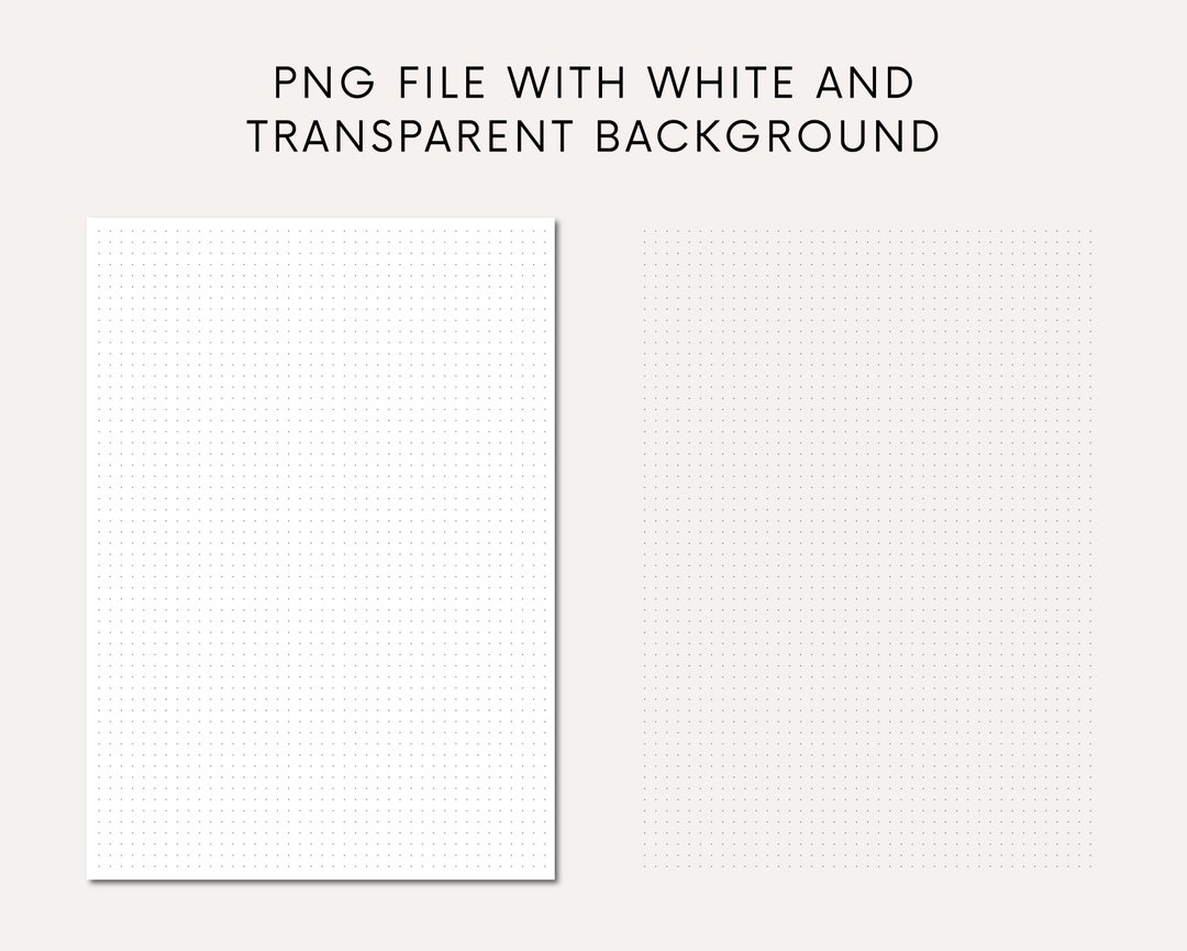 Dot Grid Printable Letter Download Half Letter Dot Grid PNG Page Dot ...