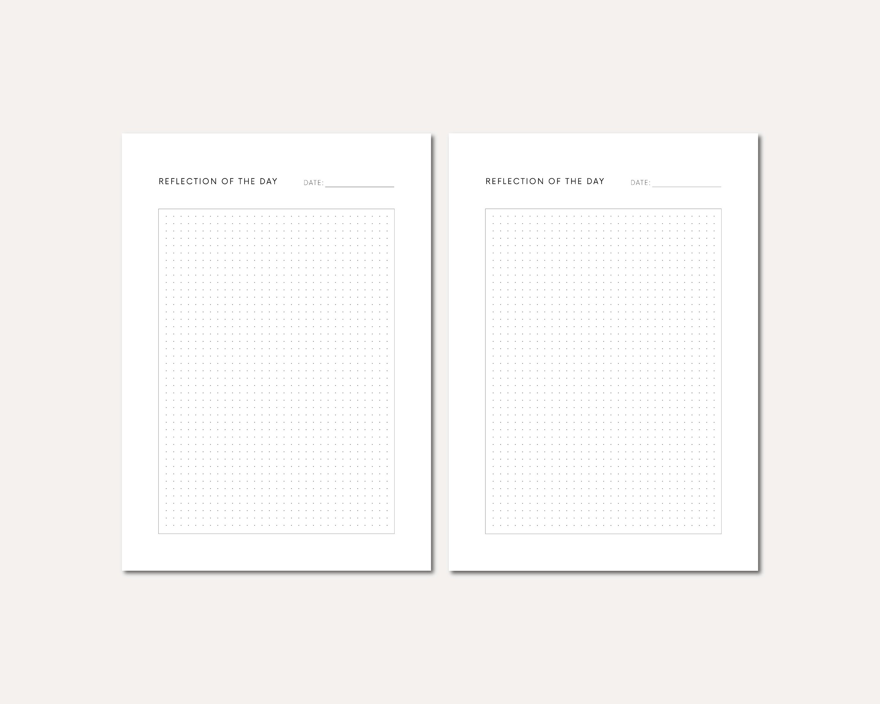 Reflection Journal Printable Self-reflection Download A Week of ...