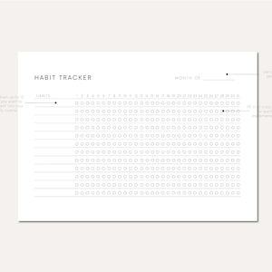 Habit Tracker Download Monthly Planner Habit Tracker Printable Goal ...