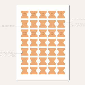 Printable Monthly Tabs for Planner Download Planner Tabs Printable ...