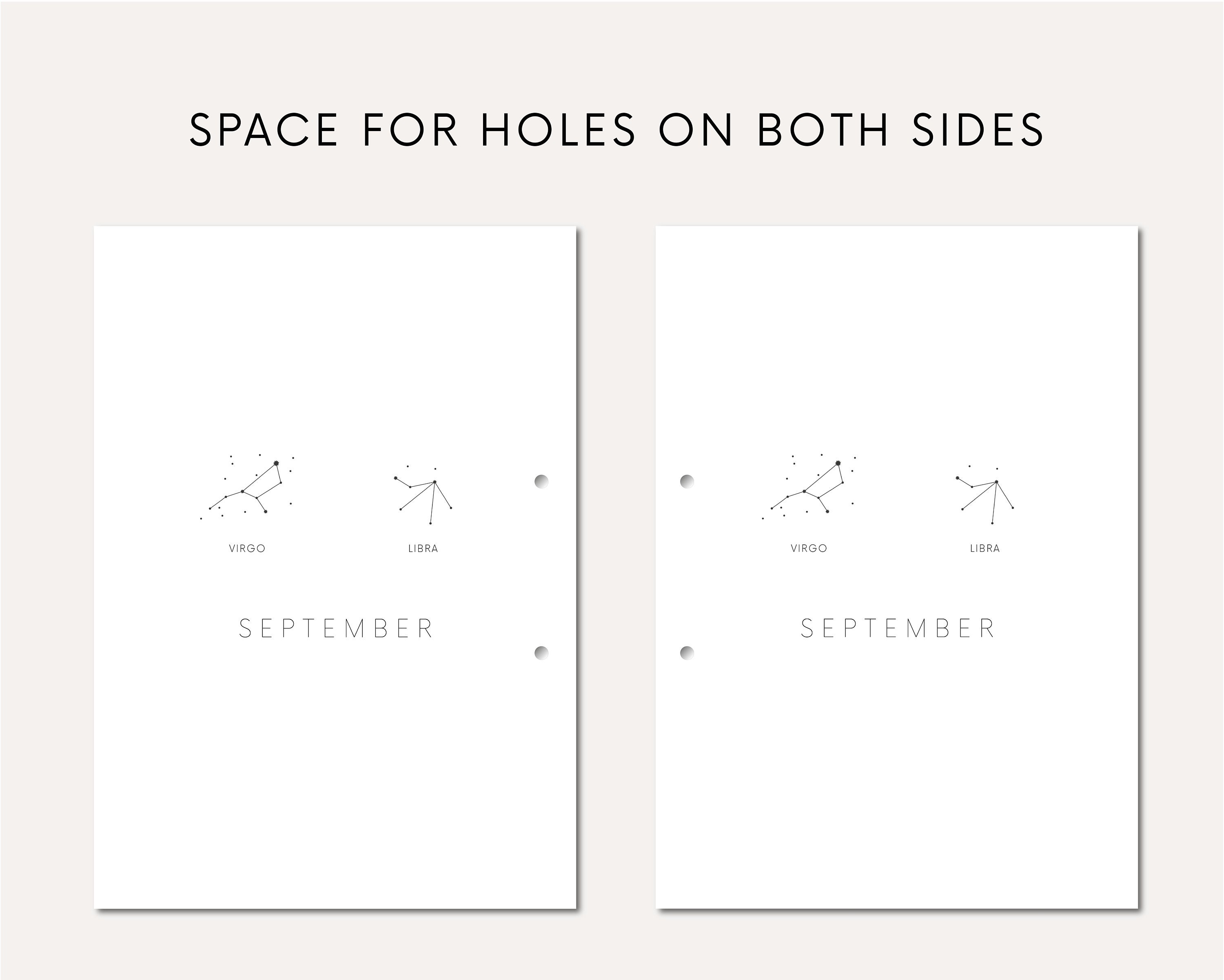 Planner Cover Printable Astrology Art for Journalling Download Monthly ...