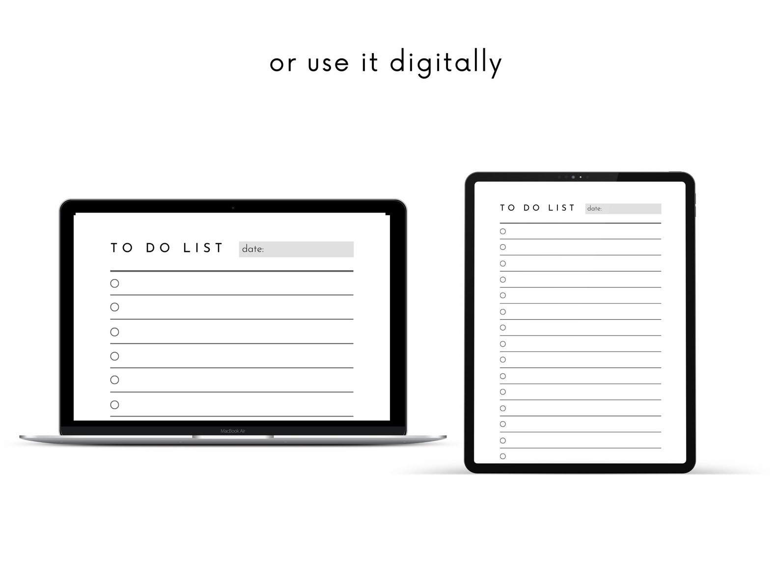To Do List Printable Simple to Do List Download Minimalistic To-do List ...