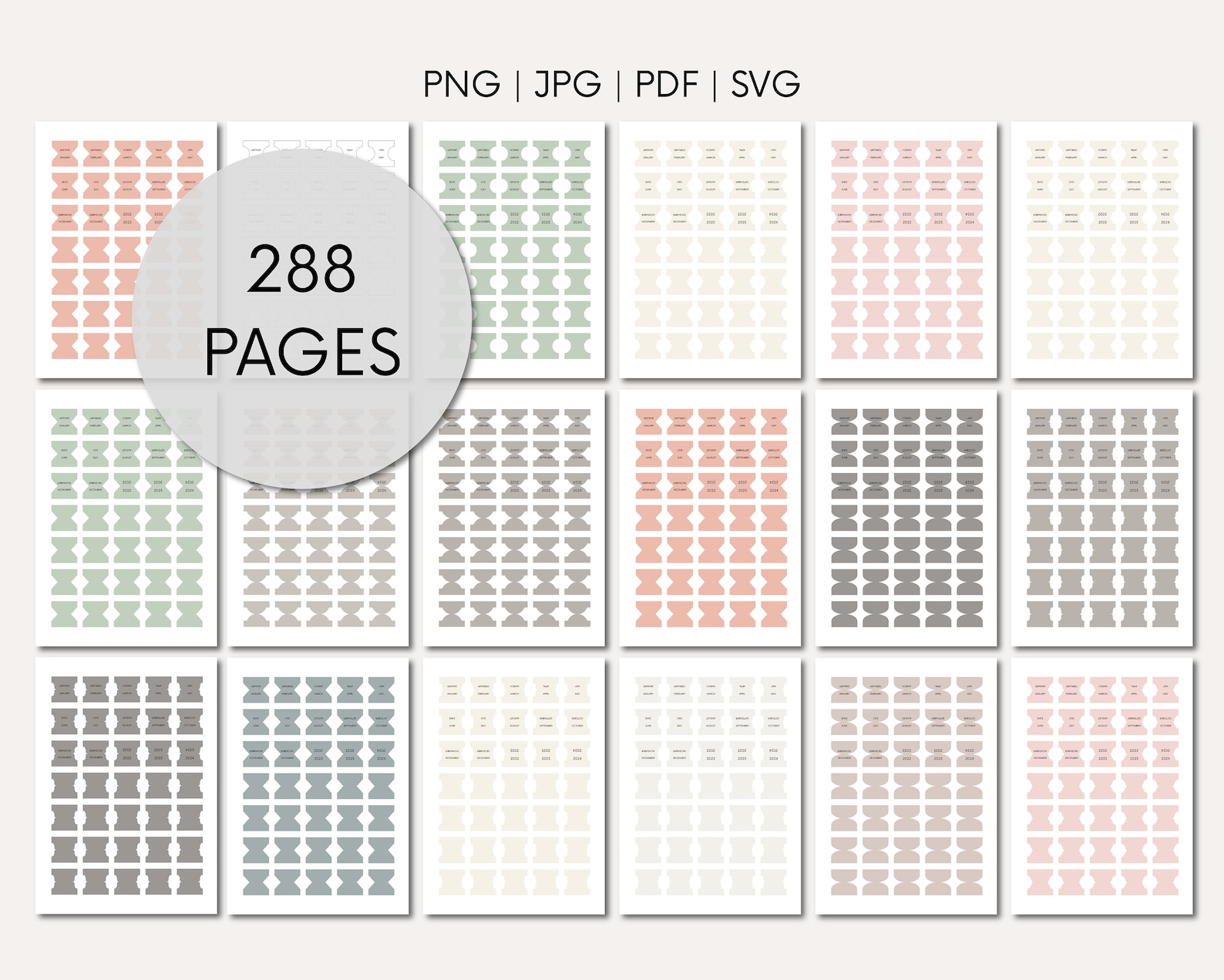 Printable Planner Tabs Instant Digital Download Digital Planner Plotter ...
