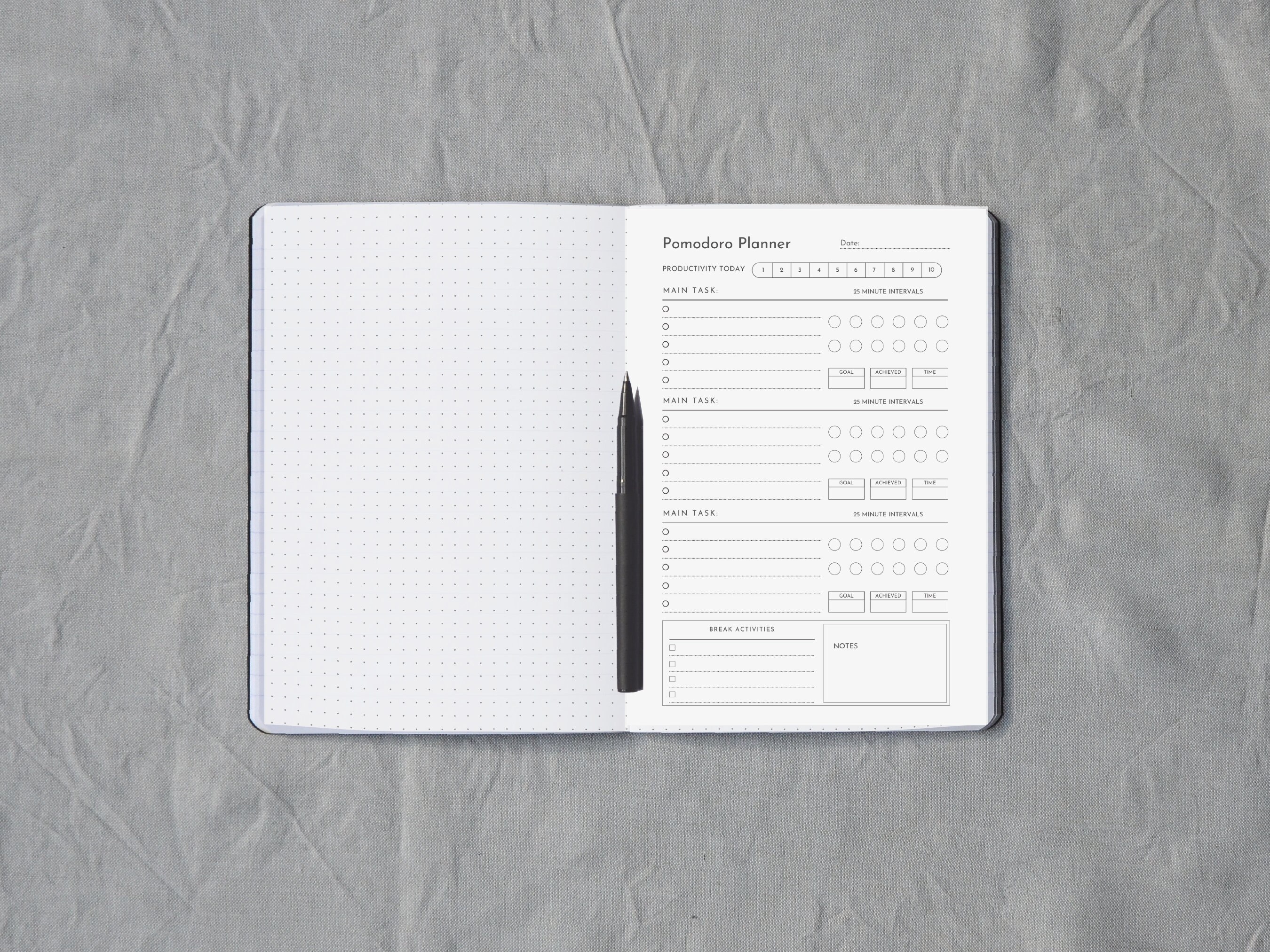 Printable Pomodoro Planner Bundle Printable Pomodoro Method - Etsy