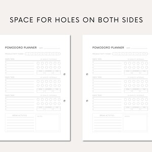 Printable Pomodoro Planner A4 Printable Pomodoro Method for Time ...