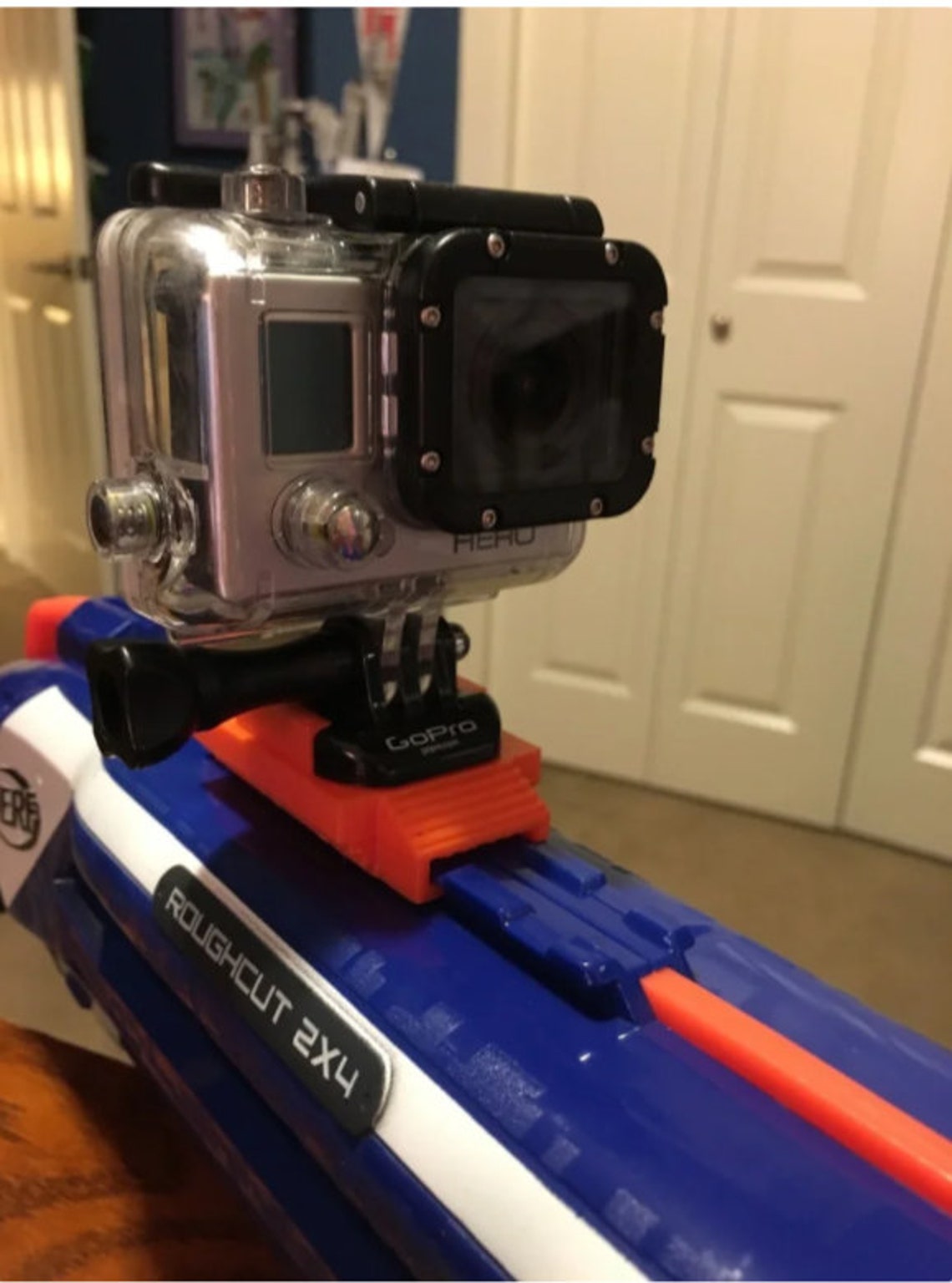 Gopro Picatinny Rail Mount 3D Printed Nerf Compatible - Etsy