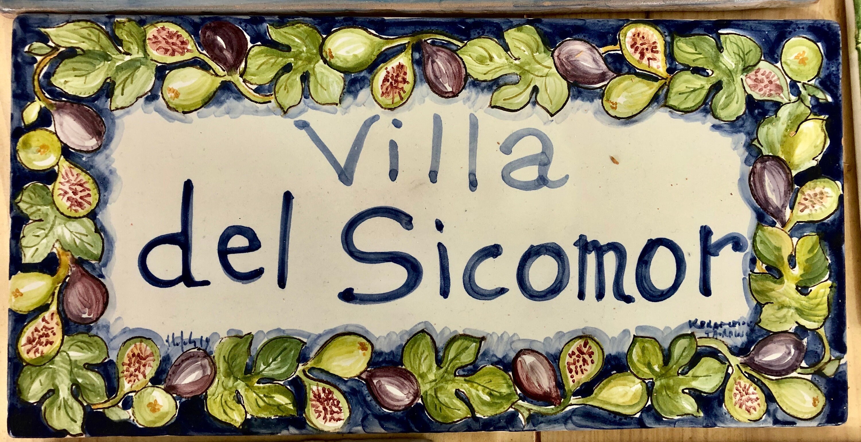 Handpainted Italian Villa / House Name Plaque | Etsy