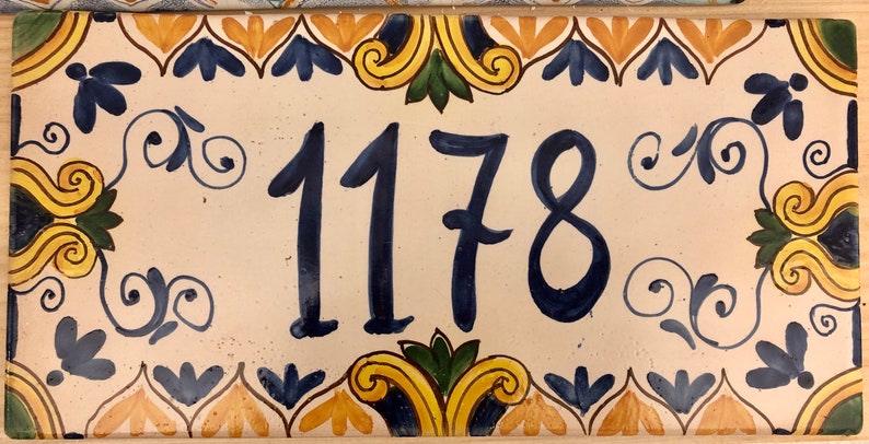 Handpainted Italian Villa / House Name Plaque - Etsy