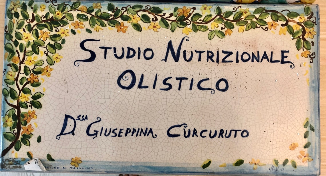 Handpainted Italian Villa House Name Plaque Etsy