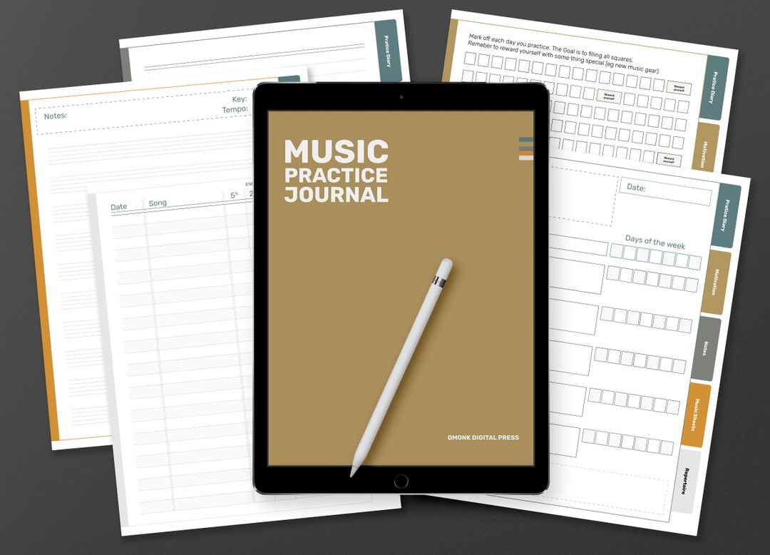 Music Practice Journal - Etsy