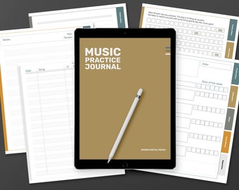 Music Practice Journal - Etsy