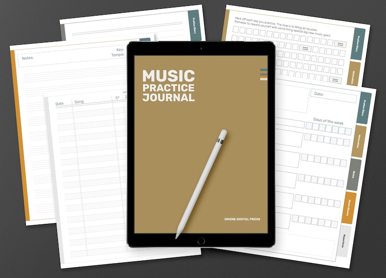 Music Practice Journal - Etsy
