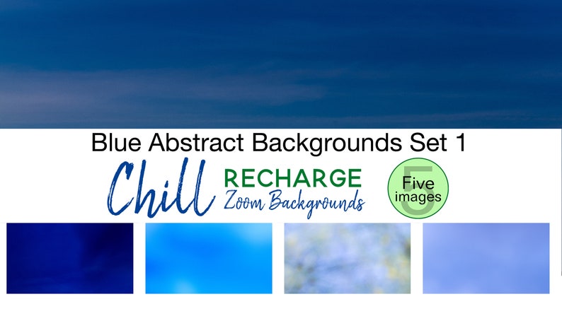 Blue Abstracts Set 1 Zoom Meeting Backgrounds 16:9 Photos Online ...
