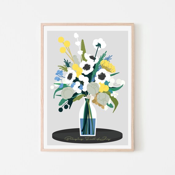 Printable Flower Wall Art - Etsy