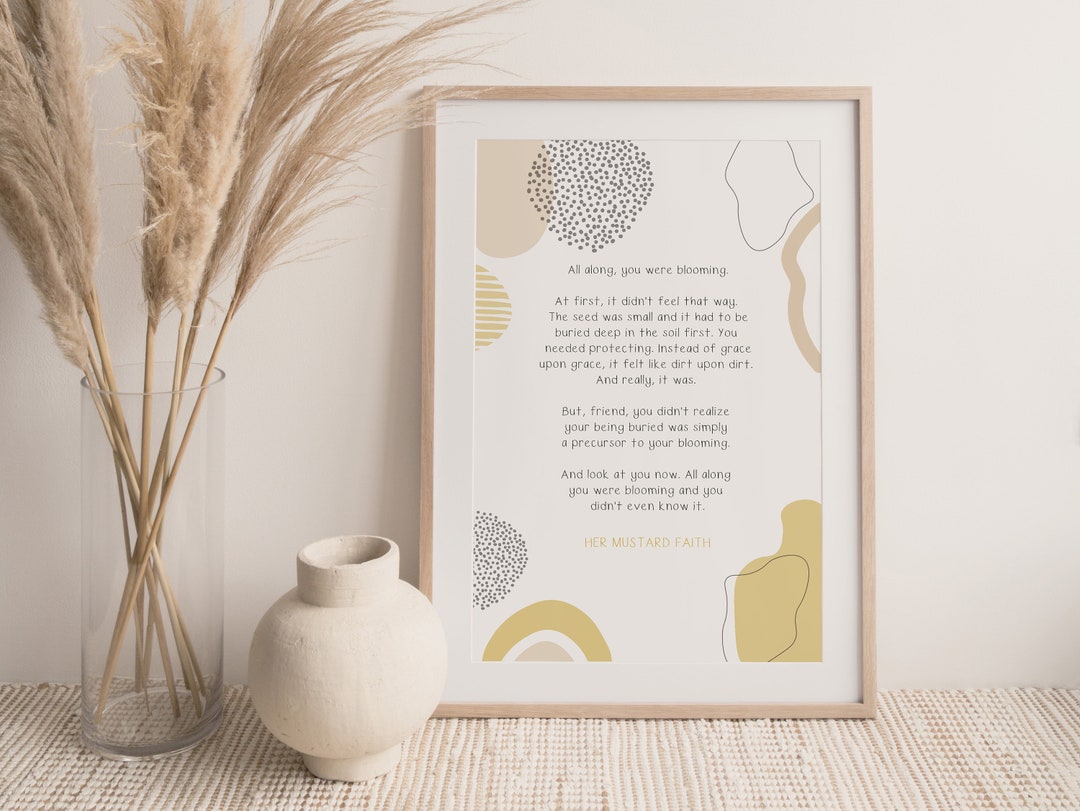 All Along You Were Blooming, Modern Christian Poem | Christian Quotes ...