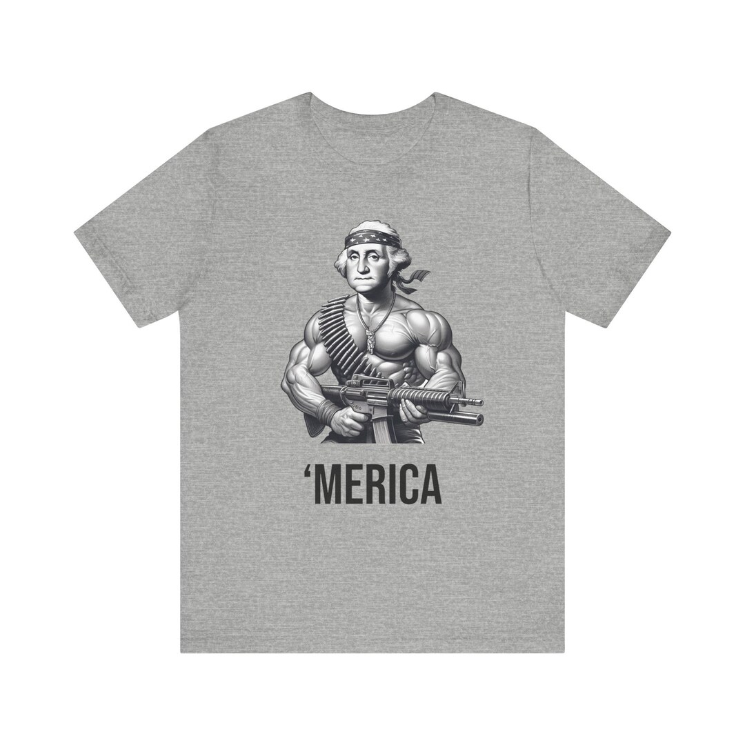 Merica George Washington Shirt, Funny 4th of July T-shirt, Perfect ...