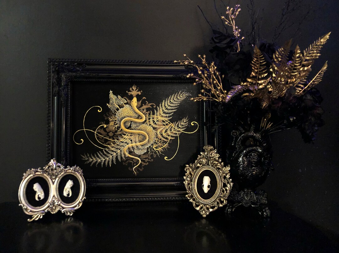 Original Gothic Artwork/prints Snake: Serpentine - Etsy