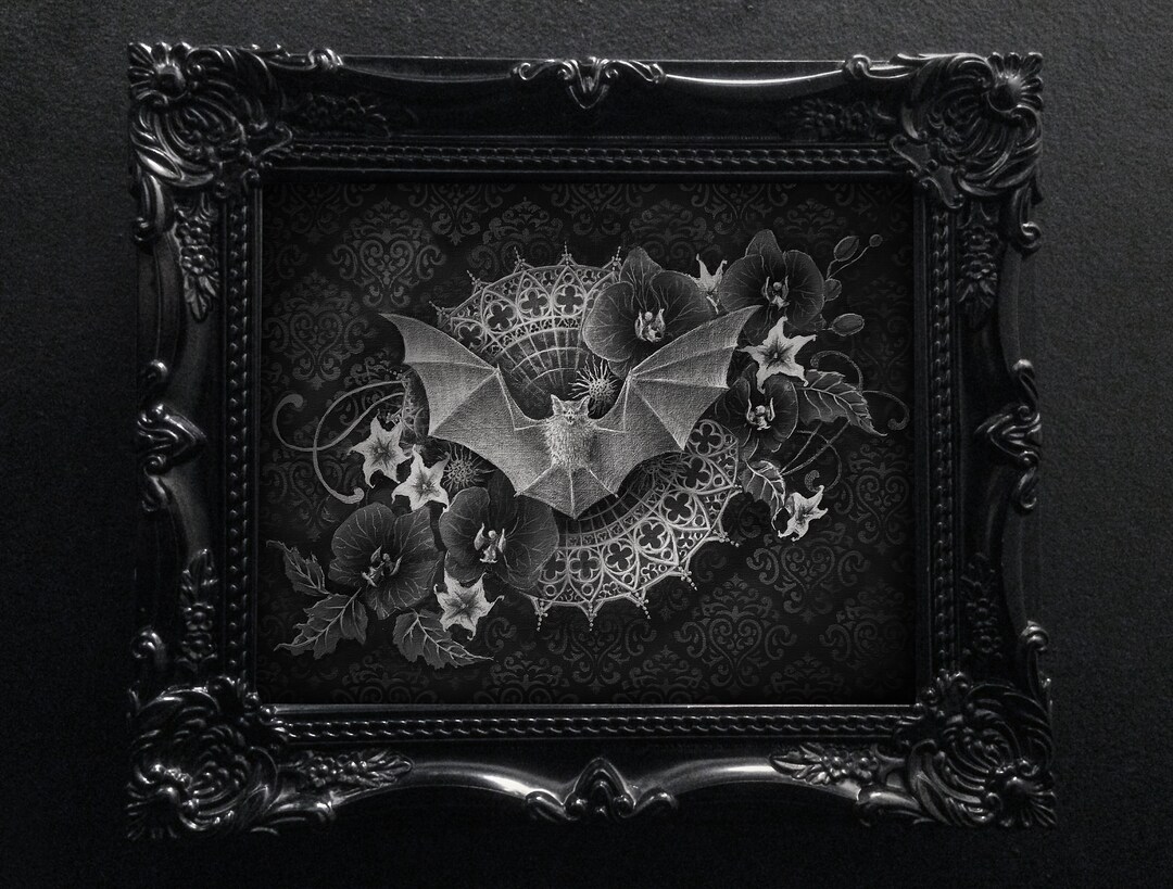 Original Gothic Artwork/prints Vespertilio, Gothic Prints, Gothic Art ...