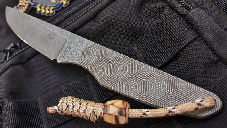 Pattern EDC Skeleton Pocket Custom Fulltang knife Fixed | Etsy