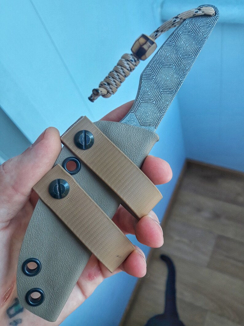 Pattern EDC Skeleton Pocket Custom Fulltang knife Fixed | Etsy