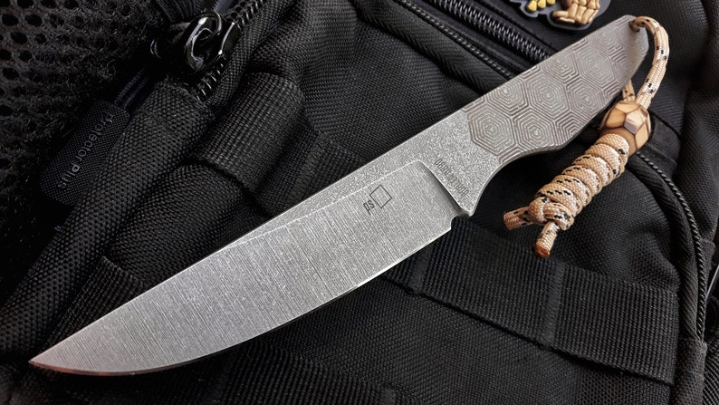 Pattern EDC Skeleton Pocket Custom Fulltang knife Fixed | Etsy