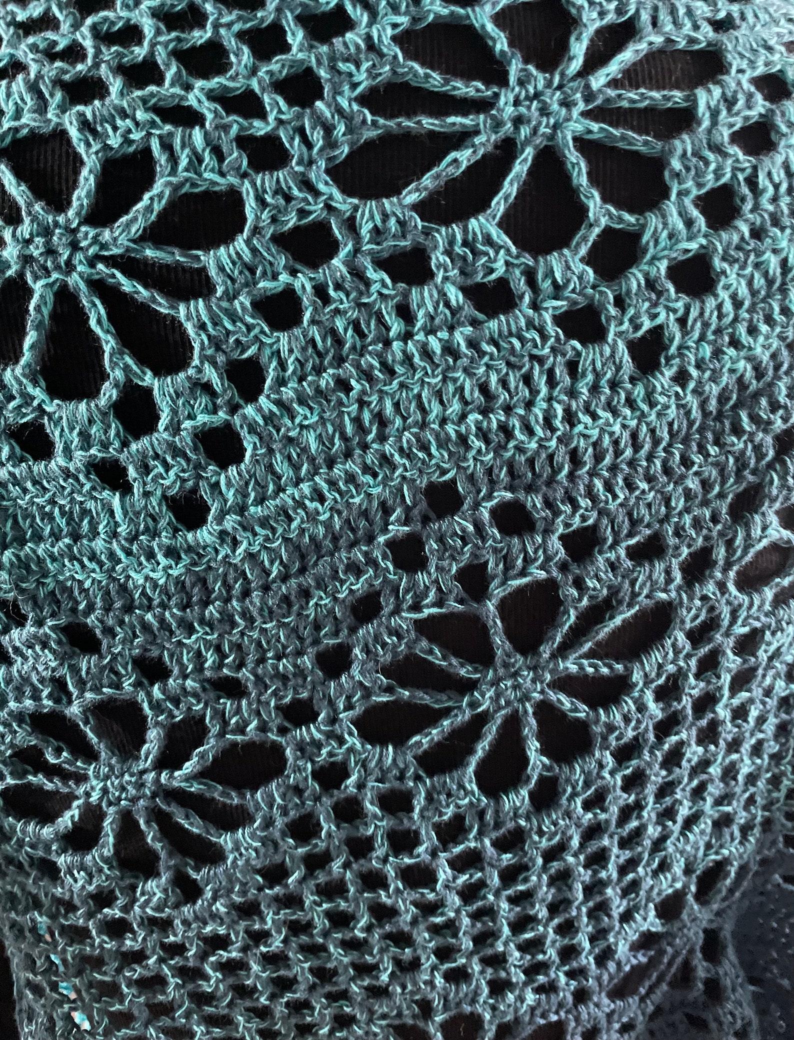 Lace Rectangle Shawl, Blue Ombre Wrap, Diagonal Scarf - Etsy