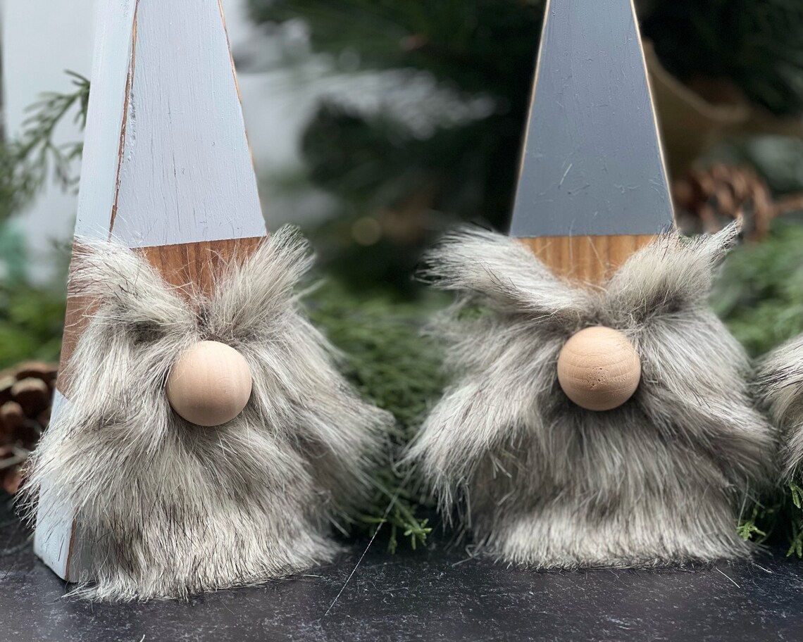 Wood Gnomes Christmas Gnomes Christmas Decor Gnome Decor - Etsy