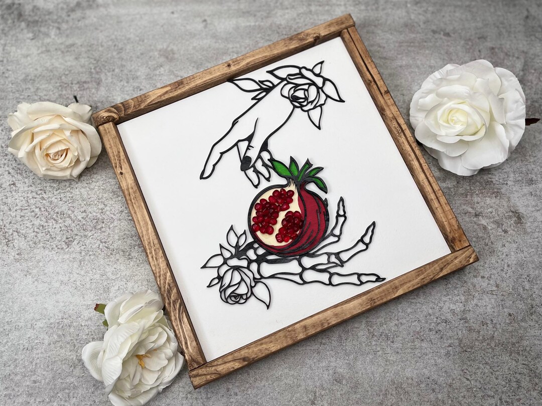 Hades & Persephone Wood Sign | Library Decor Sign | Bookshelf Decor ...