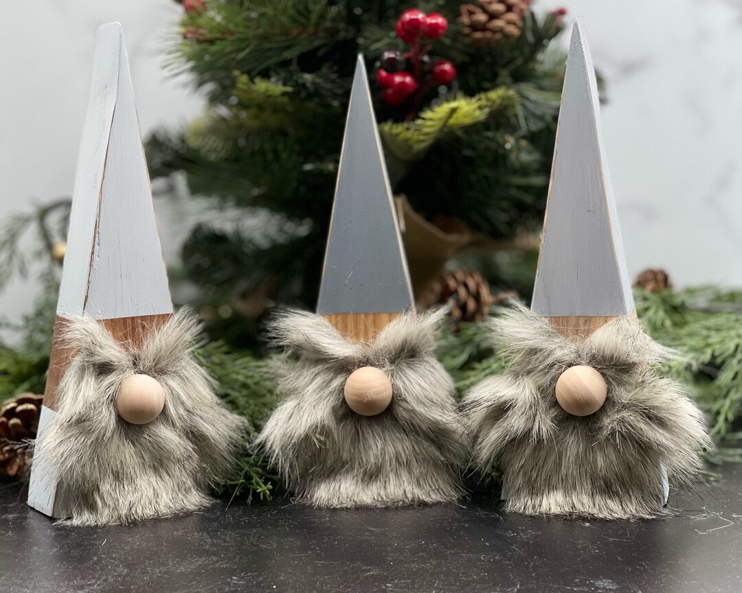 Wood Gnomes Christmas Gnomes Christmas Decor Gnome Decor - Etsy