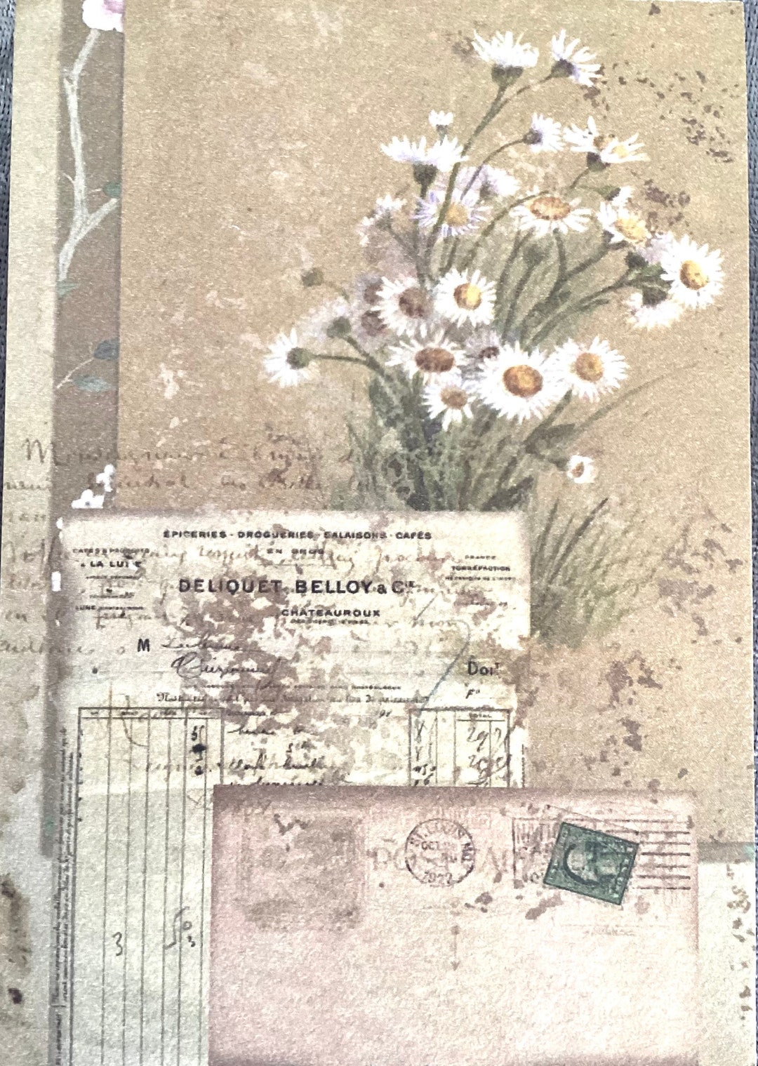 100 Sheets of Paper for Daisy Albums, Crafts, Decoupage, Scrapbook ...