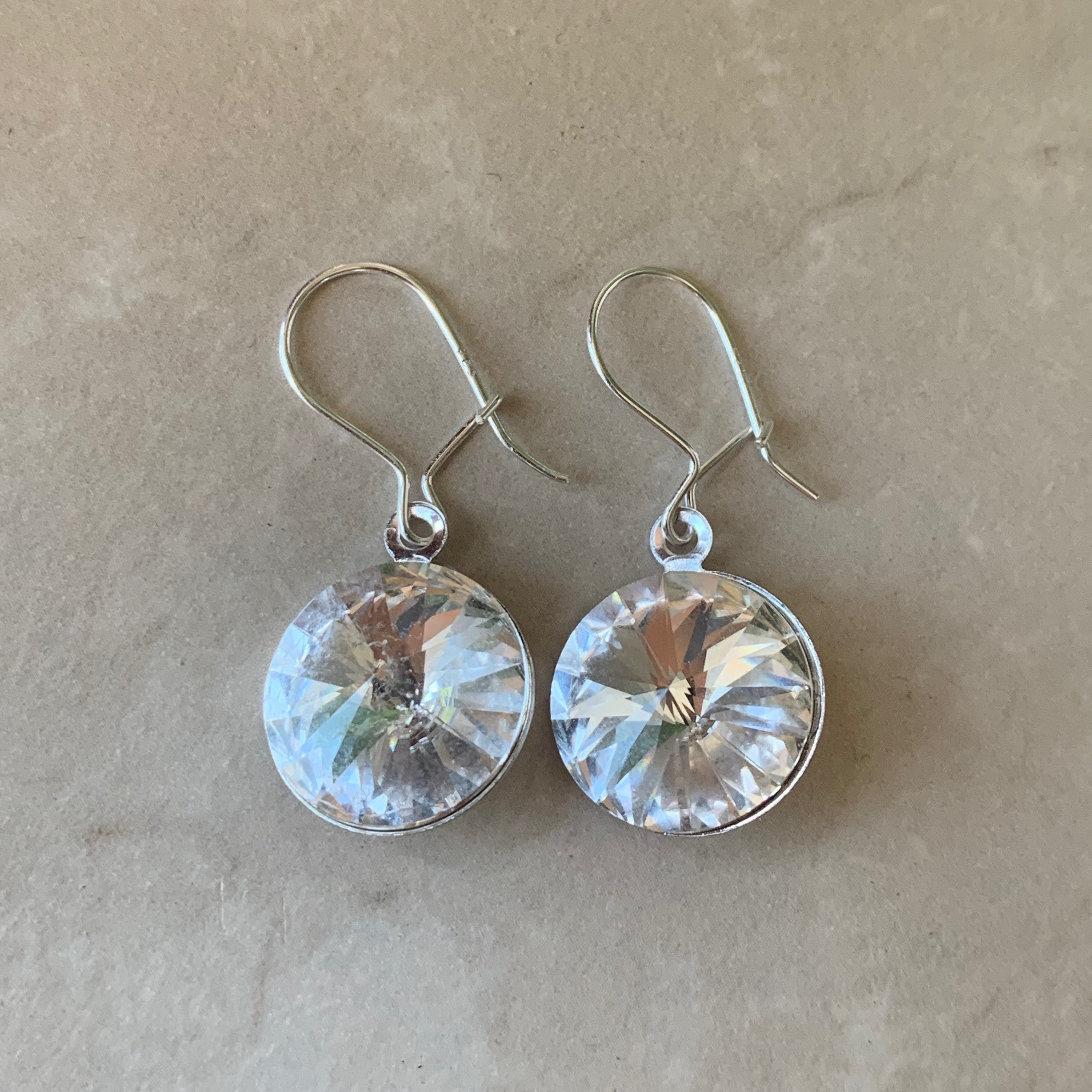 Swarovski Crystal Drop Earrings Etsy