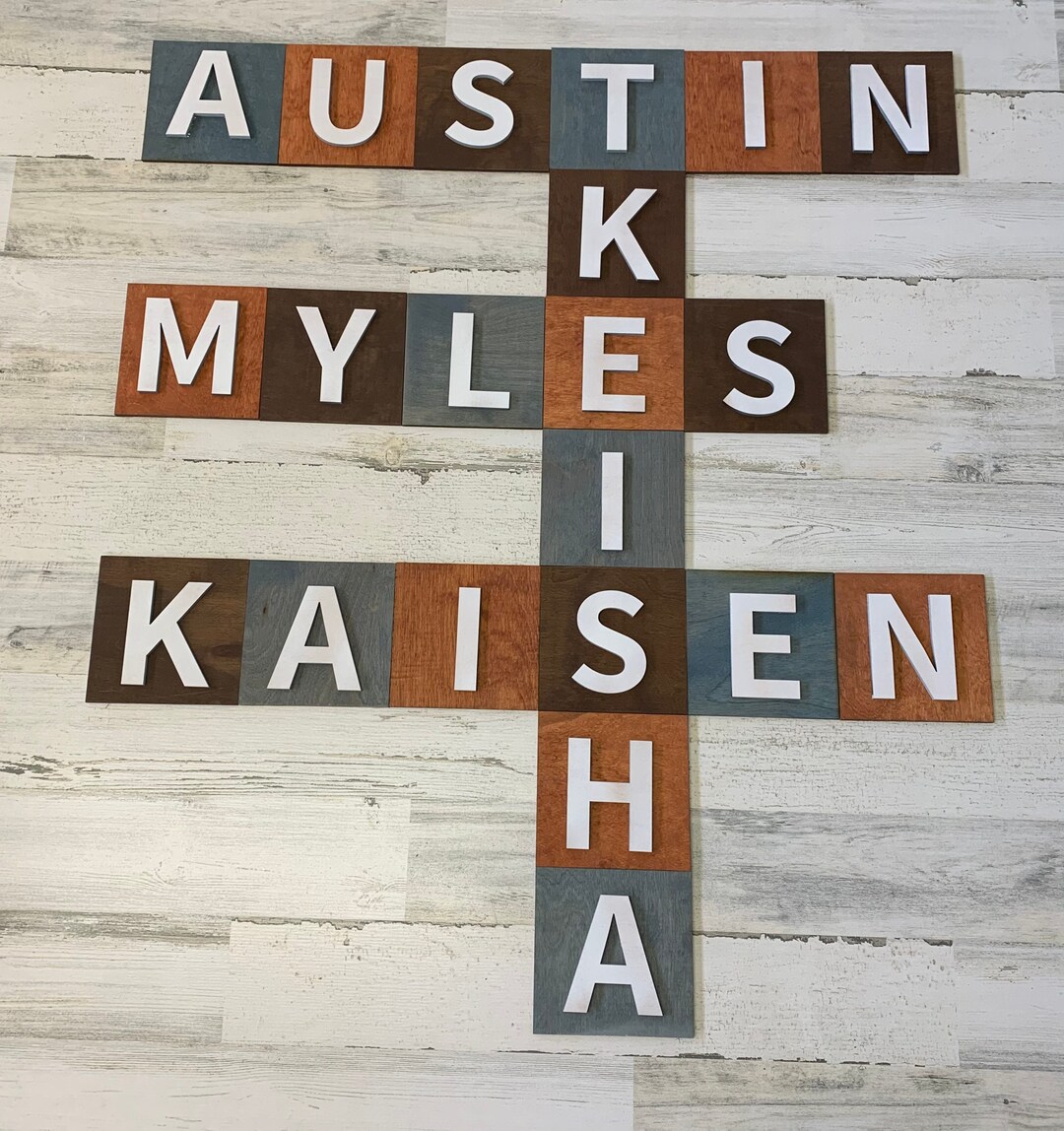 3D Scrabble Sign - Etsy