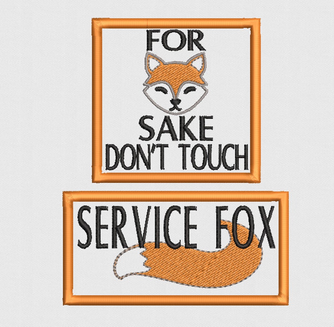 SASSY FOX 2 PACK (1- 3x3" and 1 - 2x4") - Etsy