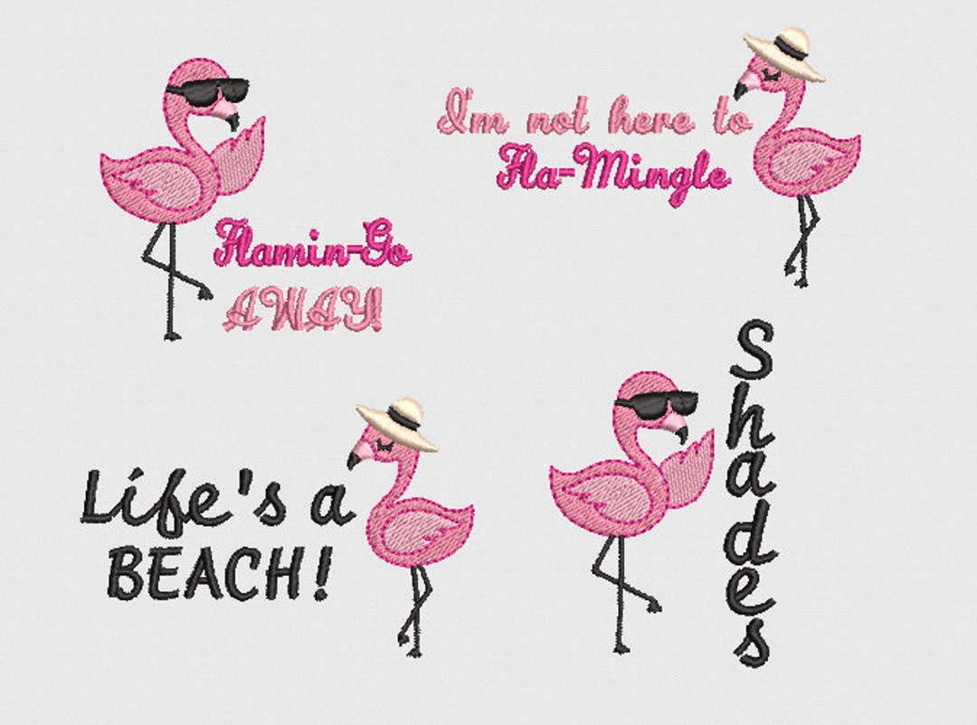 Sassy Flamingos (4 Pack! 3.75x~3 Inches) - Etsy Canada