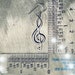 Dangling Treble Clef Music Note Hanging Earrings Sterling Silver From ...