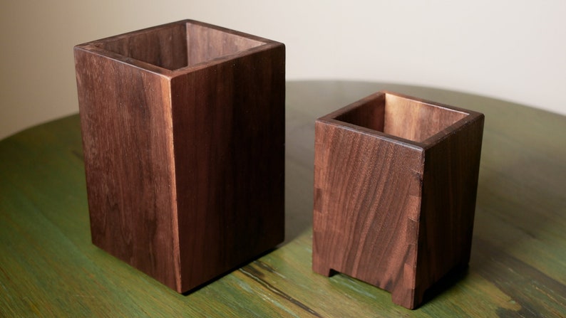 Large Wooden Utensil Holder - Etsy