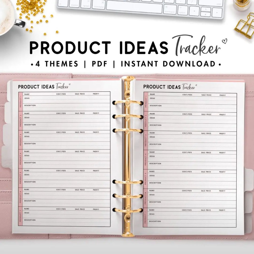 Product Idea Tracker: Printable Planner Template (digital Download) - Etsy
