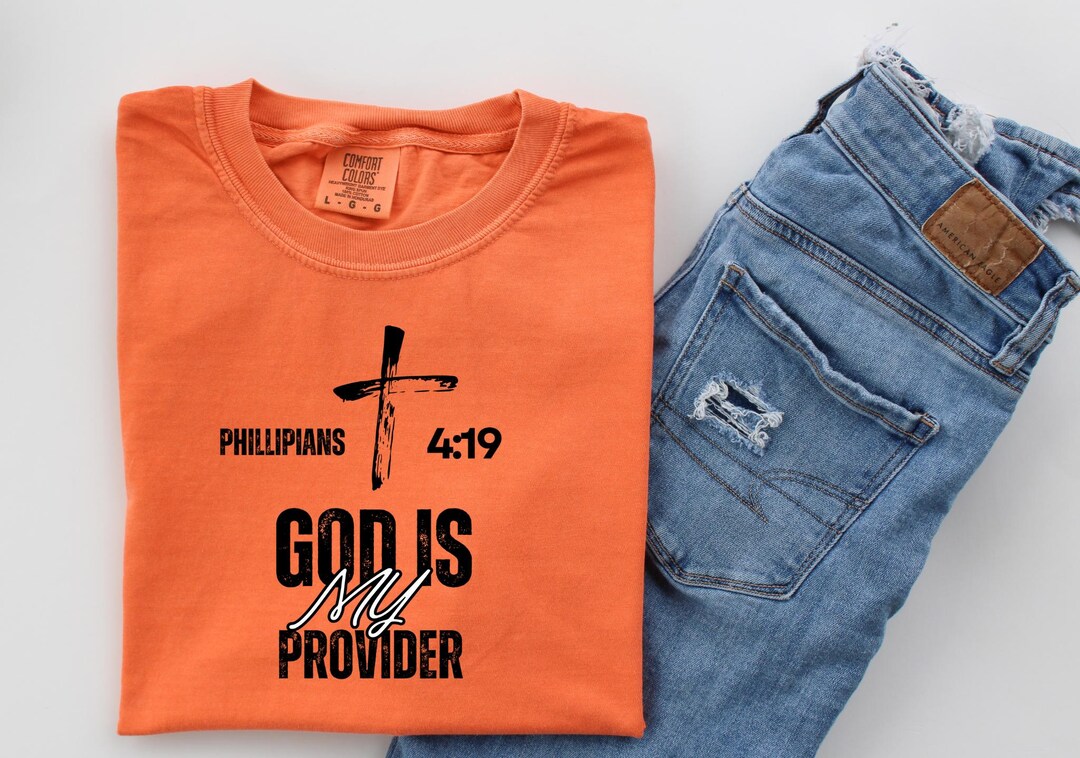 God is My Provider Design- Inspirational Christian Design , Philippians ...