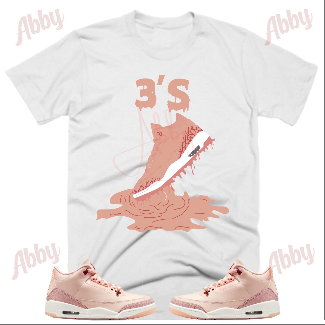 Shoe Dripping Shirt to Match Jordan 3 Valentine Day, Retro 3 Valentine ...
