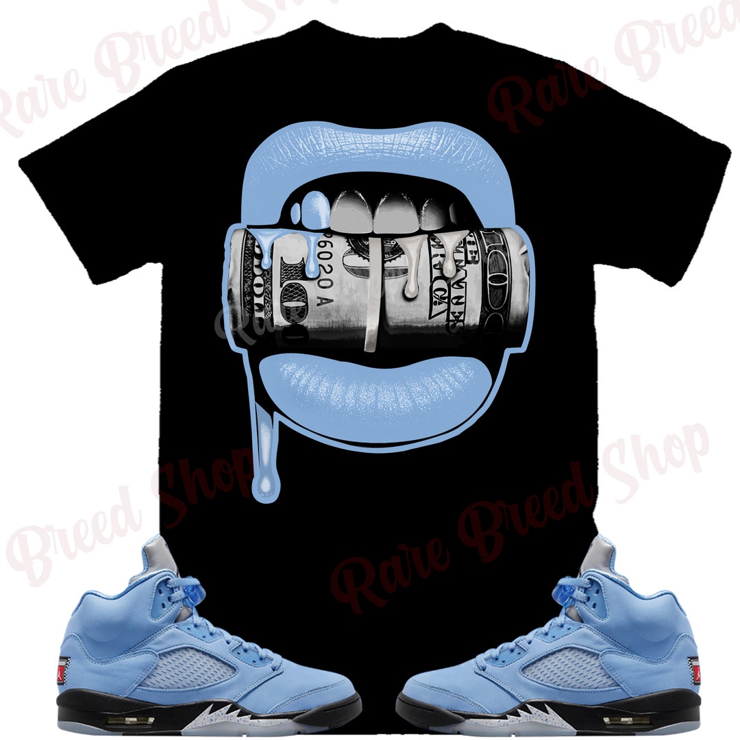 Dollar Bite Shirt to Match Jordan Retro 5 UNC, Retro 5 UNC Shirt, Retro ...