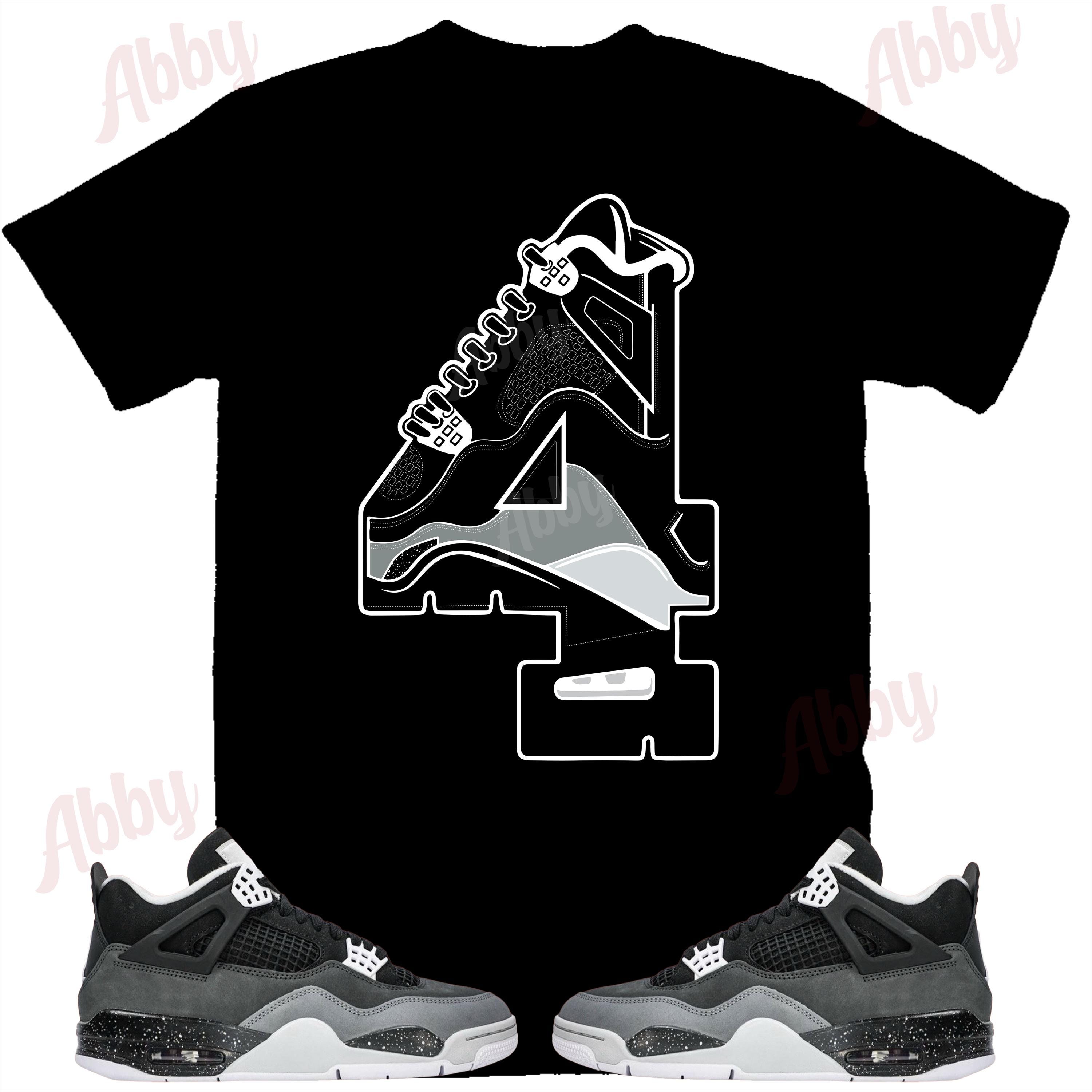 Number 4 Shirt to Match Jordan 4 Fear, Retro 4 Fear Shirt, Fear Sneaker ...